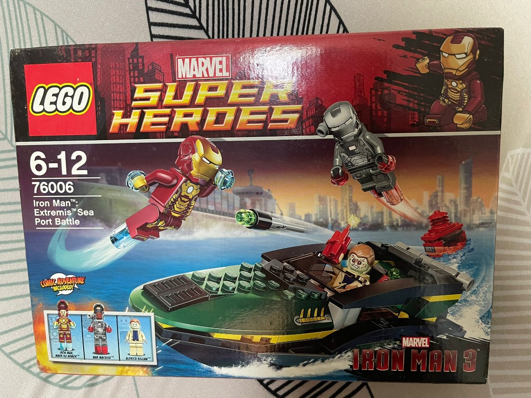 全新 LEGO 76006 Iron Man 3 Iron Man Extremis Sea Port Battle (已絕版), 興趣及遊戲 ...