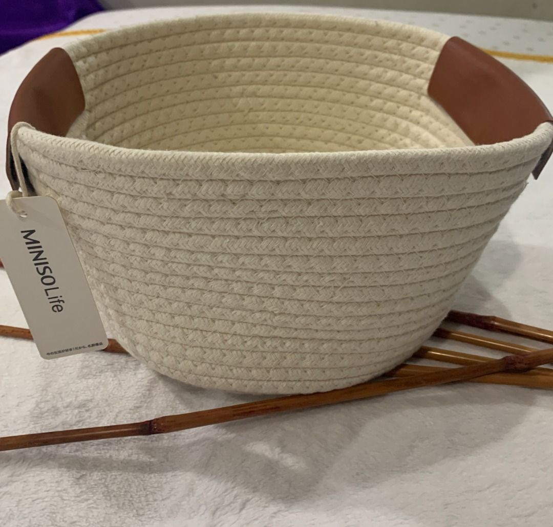 MINISO Basket organizer, Furniture & Home Living, Home Improvement ...