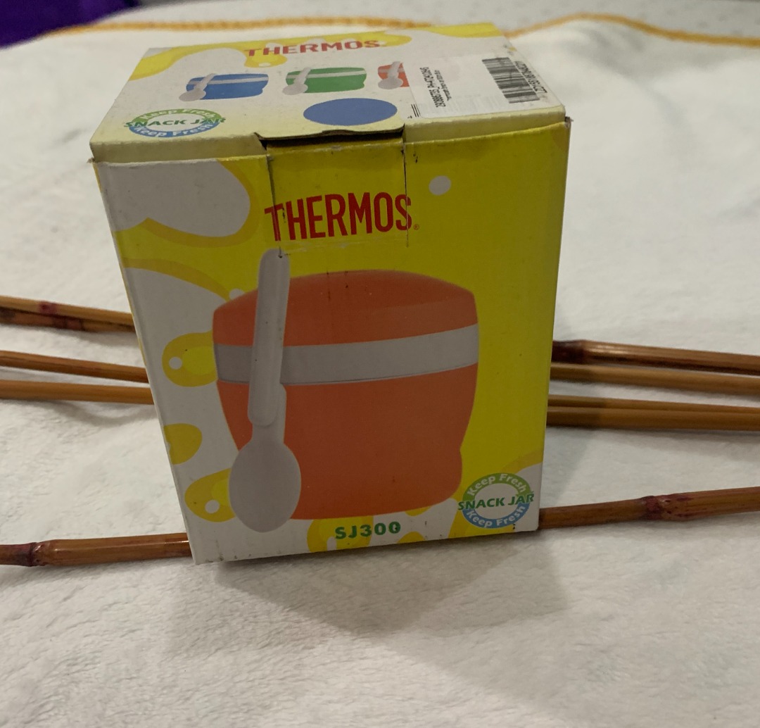 Thermos insulated snack jar with collapsible spoon, Babies & Kids ...