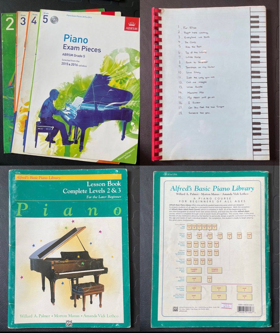 ABRSM Piano books (Grade 1-4), Hobbies & Toys, Books & Magazines ...