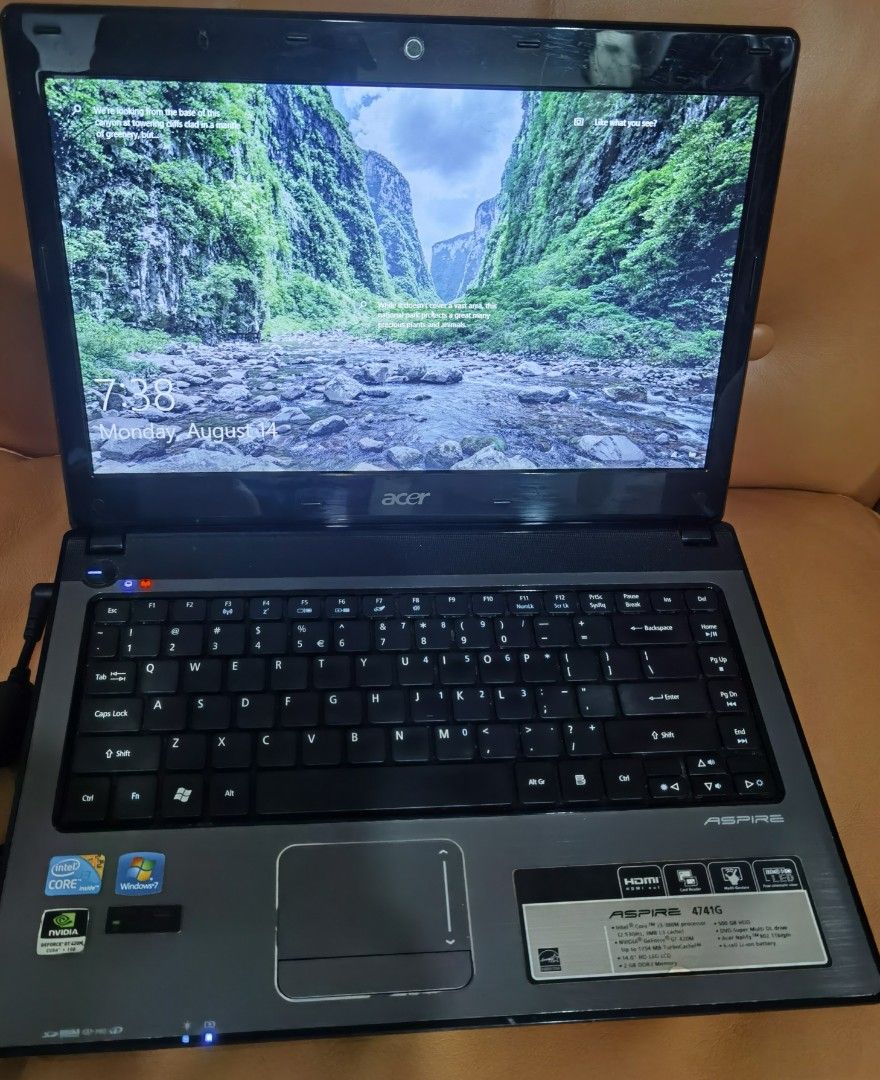 Acer Aspire 4741G, 14 inch laptop, intel i3-380m 2.53ghz, 4GB RAM ...