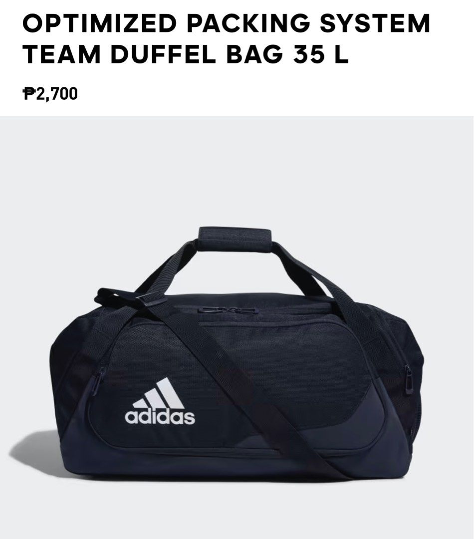 Adidas OPTIMIZED PACKING DUFFEL BAG 35 L, Men's Fashion, Bags ...