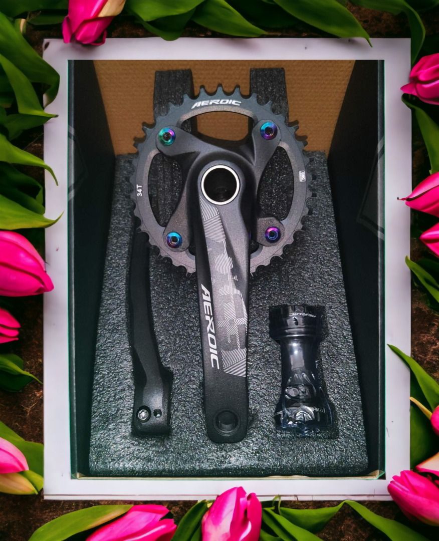AEROIC XXC-3 Hollowtech Crank Set for MTB Mountain Bike on Carousell