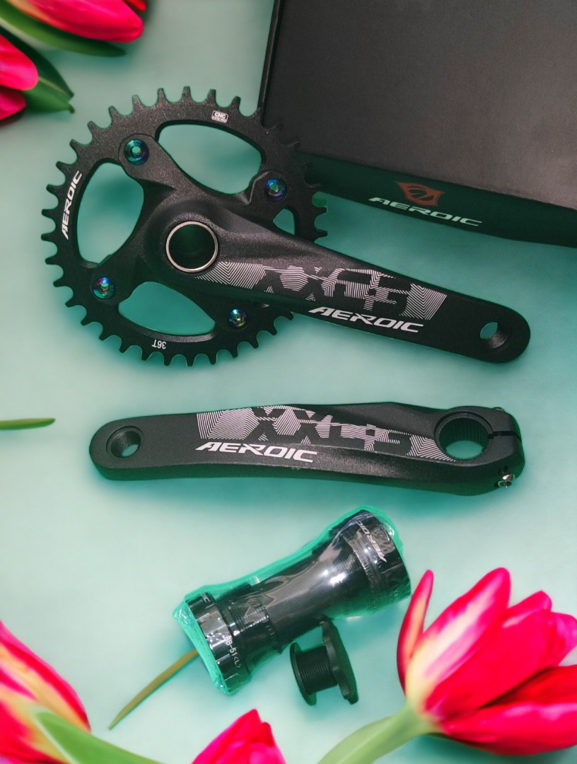 AEROIC XXC-3 Hollowtech Crank Set for MTB Mountain Bike on Carousell