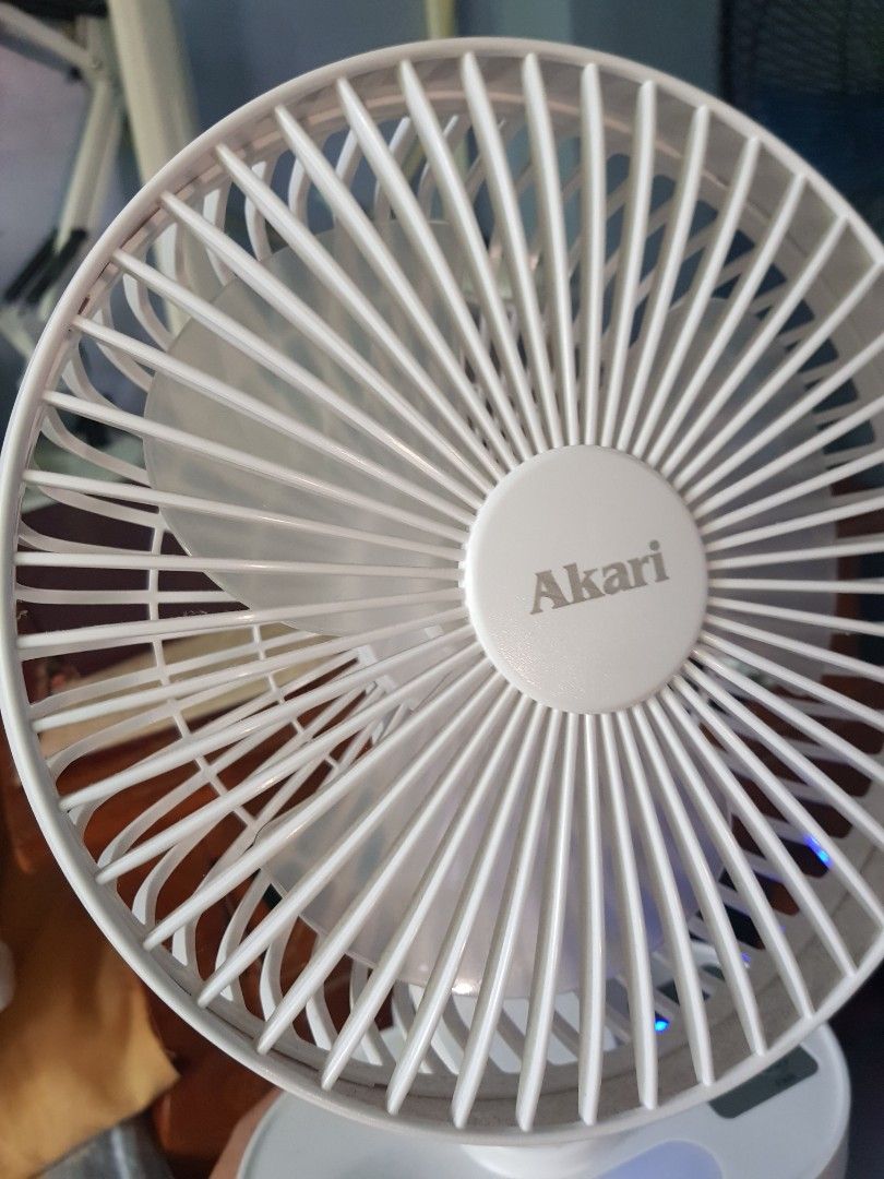 AKARI RECHARGEABLE PORTABLE FAN, Furniture & Home Living, Lighting ...