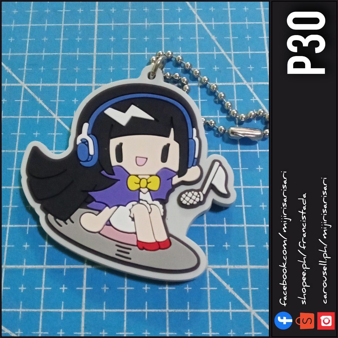 Anime rubber keychains: One Piece Hatsune Miku atbp, Hobbies & Toys ...