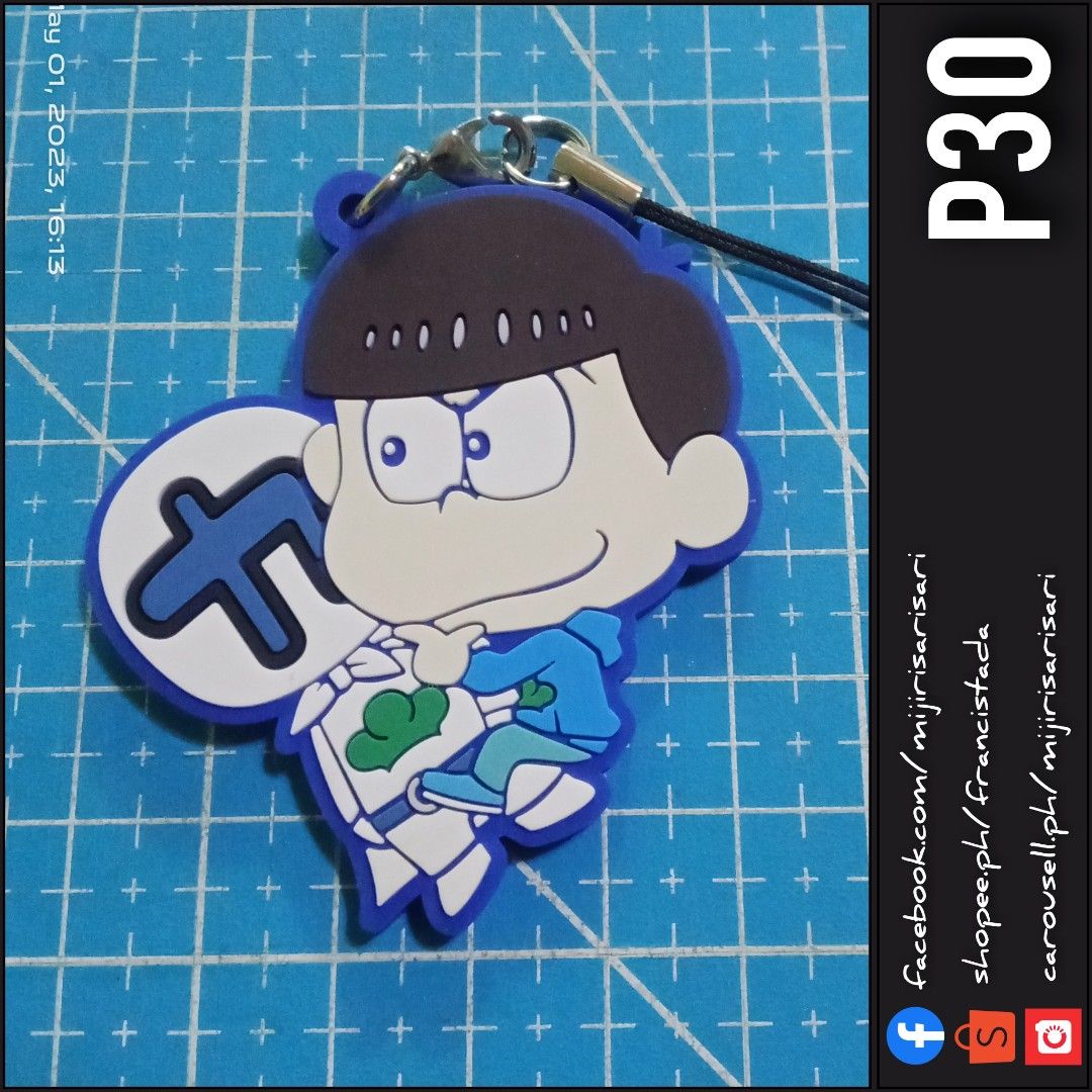 Anime rubber keychains: One Piece Hatsune Miku atbp, Hobbies & Toys ...