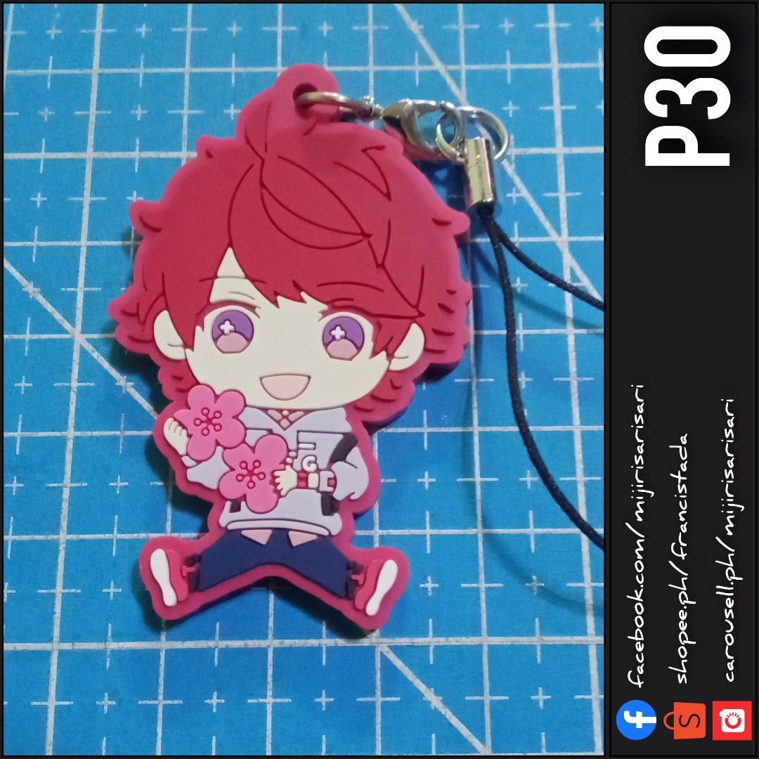 Anime rubber keychains: One Piece Hatsune Miku atbp, Hobbies & Toys ...