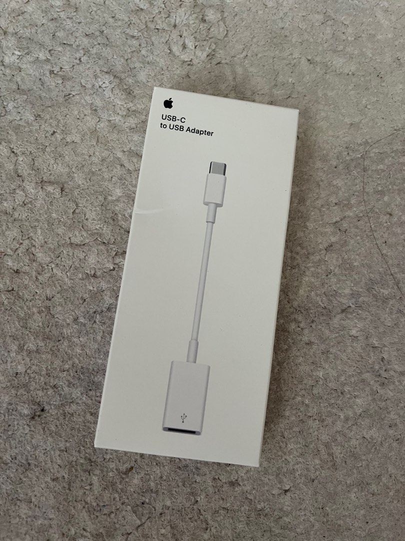Apple USB-C to USB adapter, 電腦＆科技, 電腦周邊及配件, 電腦線、轉接線及轉換器 - Carousell