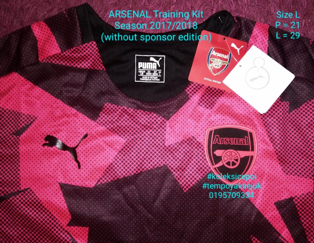 ARSENAL Training Kit - Season 2017/2018, Men's Fashion, Activewear on ...