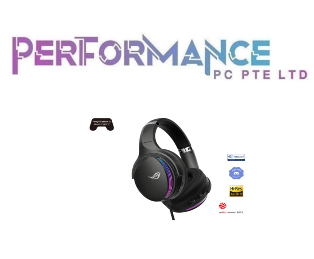 ASUS ROG Fusion II 500 USB-C, 3.5mm Gaming Headset - AI Beamforming Mic ...