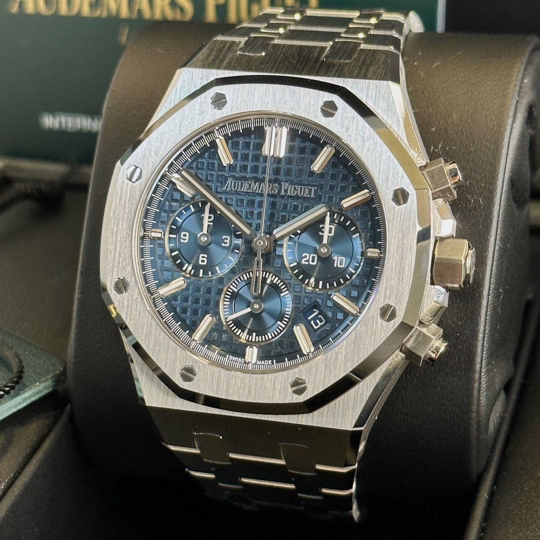 Audemars Piguet 26715ST Blue Royal Oak Chronograph on Carousell