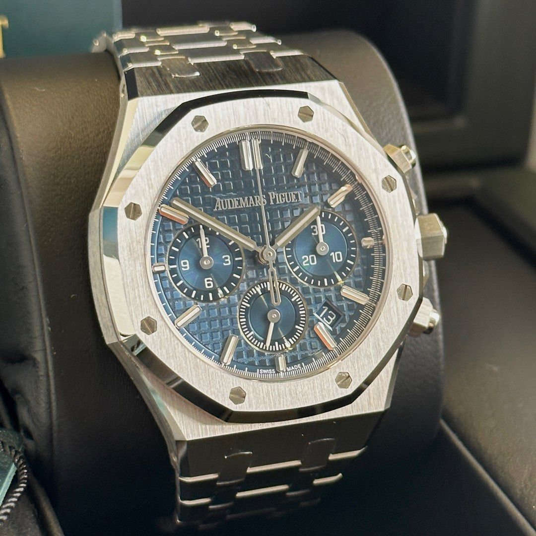 Audemars Piguet 26715ST Blue Royal Oak Chronograph on Carousell