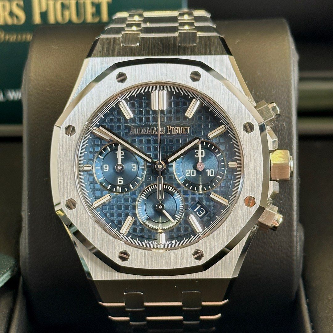 Audemars Piguet 26715ST Blue Royal Oak Chronograph on Carousell