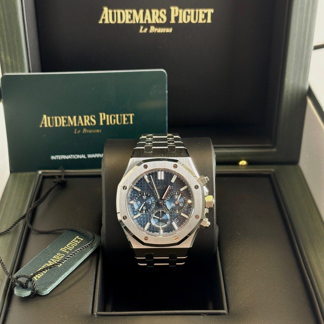 Audemars Piguet 26715ST Blue Royal Oak Chronograph on Carousell