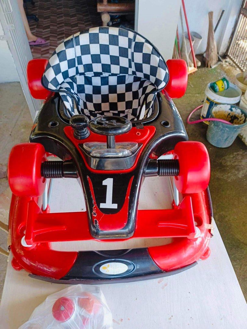 Baby Walker racing car design for boy on Carousell