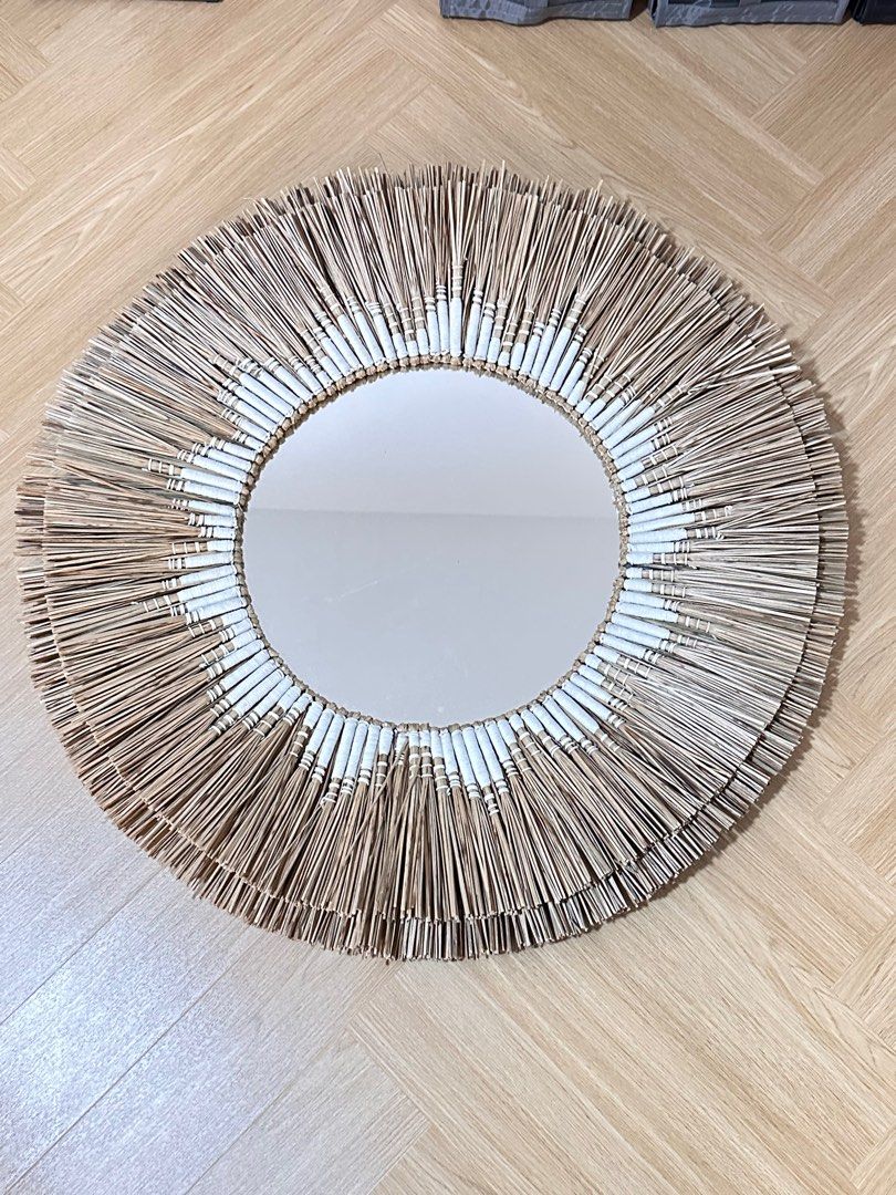Balinese rattan mirror, Furniture & Home Living, Home Decor, Mirrors on ...