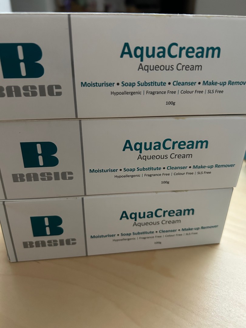Basic Aqua Cream 100g x3, Beauty & Personal Care, Bath & Body, Body ...