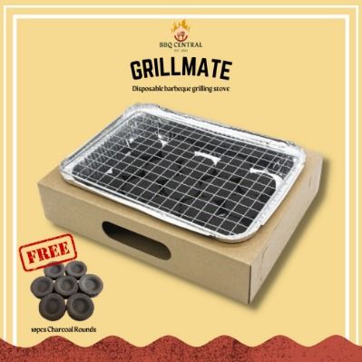 BBQ CENTRAL Grillmate - Eco-Friendly/ Portable/ Instant/ Disposable BBQ ...