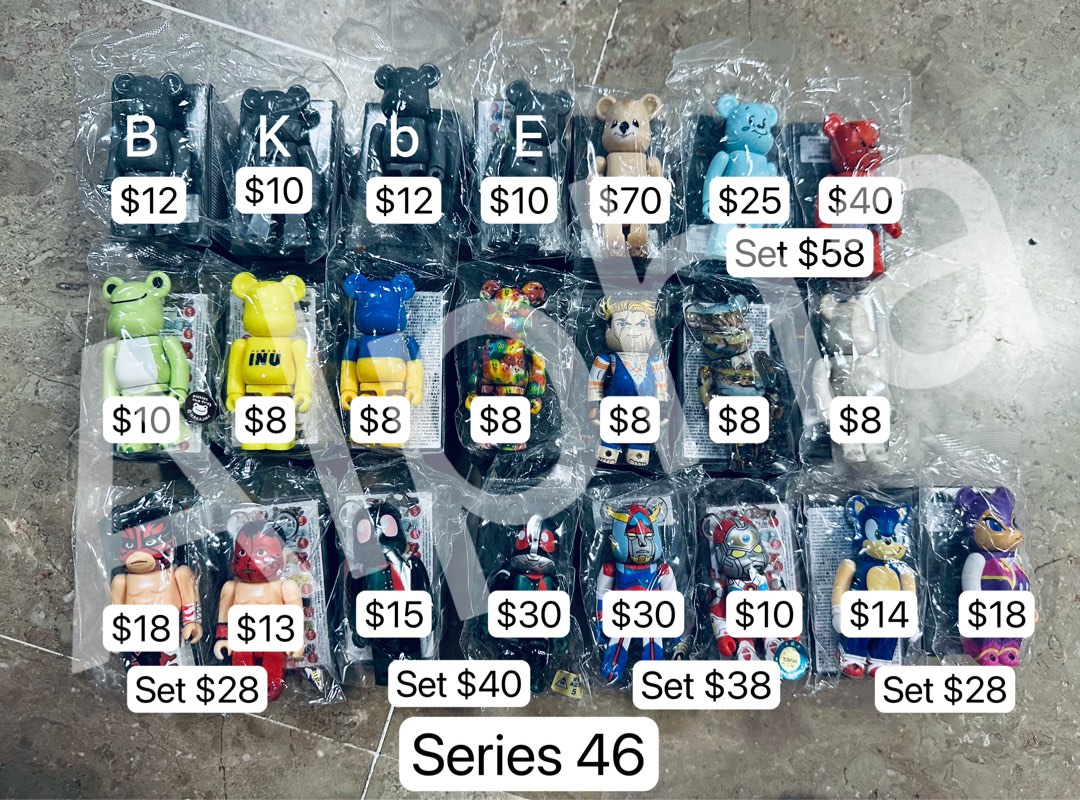 Bearbrick Series 46 , 45 , 44 , 43, Hobbies & Toys, Toys & Games on ...