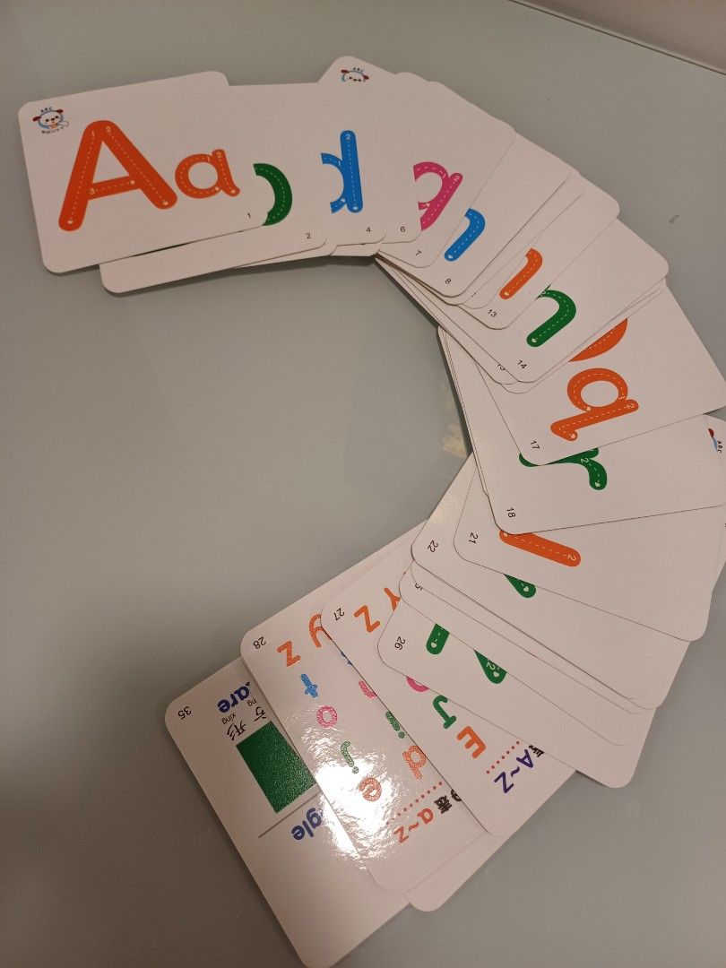 Bilingual Alphabet Flash Cards, Hobbies & Toys, Toys & Games on Carousell