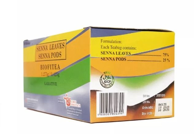 Biofitea Slimming Herbal Tea with Senna Leaves and Senna Pods (Laxative ...