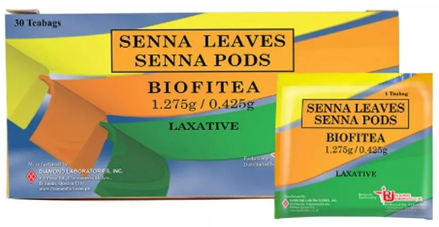 Biofitea Slimming Herbal Tea with Senna Leaves and Senna Pods (Laxative ...