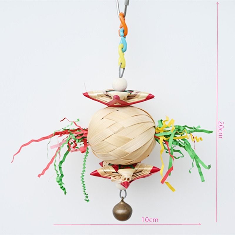 Bird Toys | Handmade Straw | Parrot Biting Skewer | Raffia Straw ...