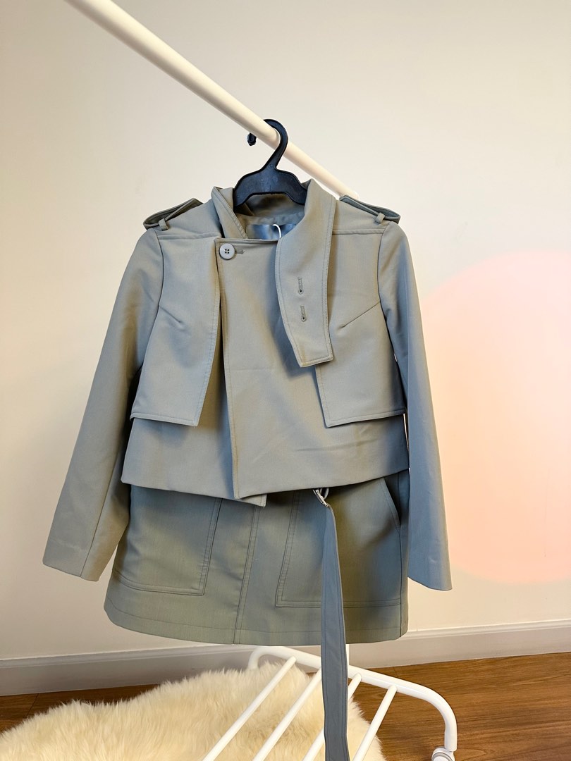 Blazer Jacket & Mini Skirt Coords, Women's Fashion, Dresses & Sets ...