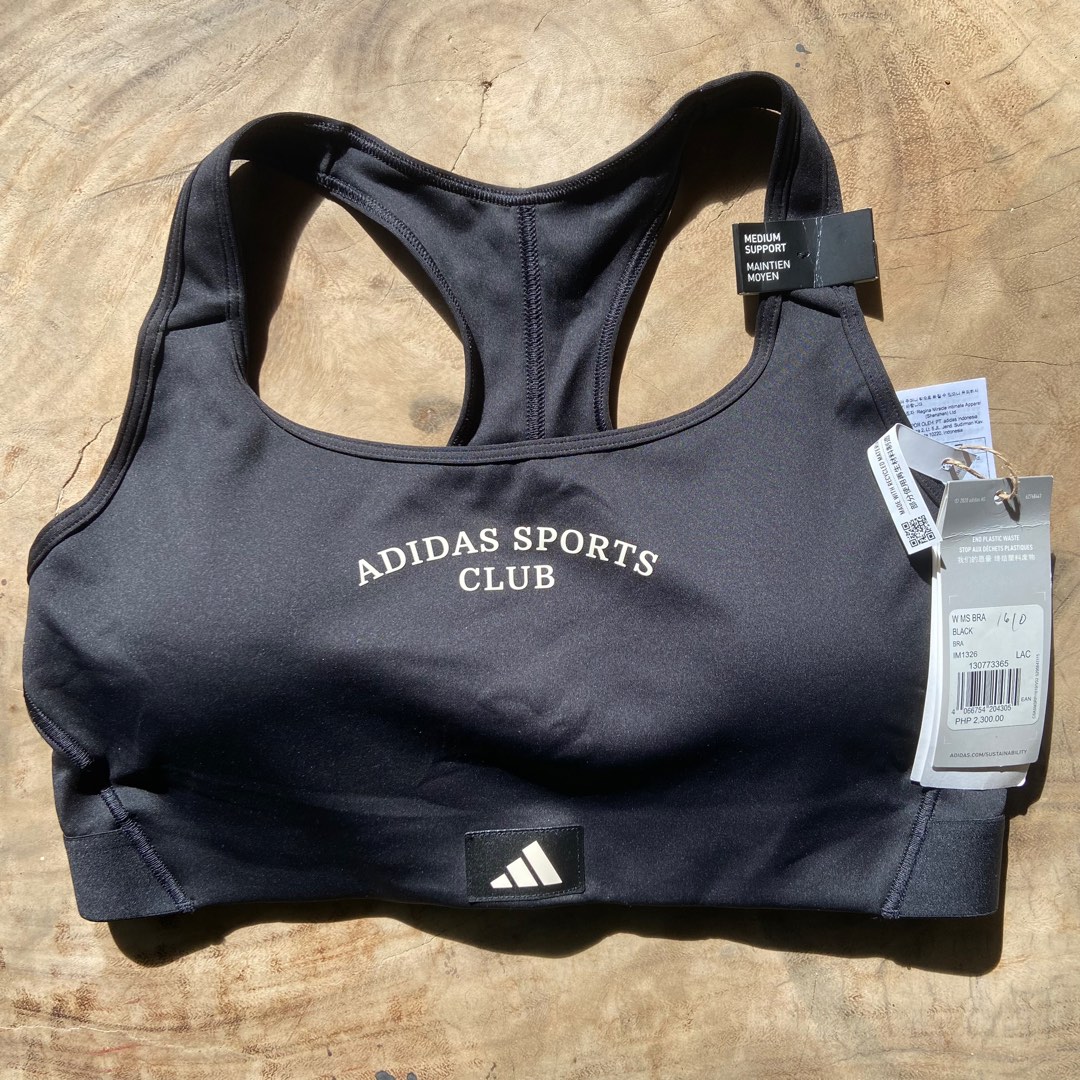 Bnwt Adidas Sports Club Bra Womens Fashion Activewear On Carousell
