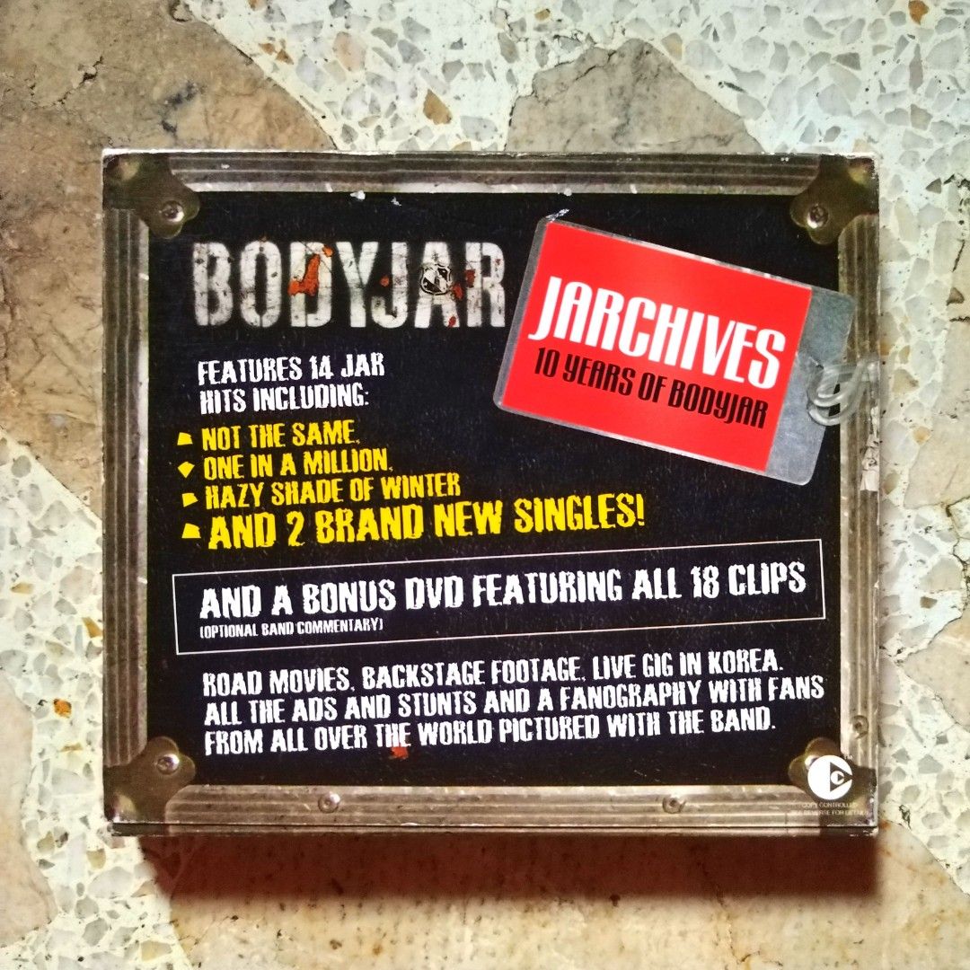 Bodyjar - Jarchives 10 Years Of Bodyjar CD+DVD Album, Hobbies & Toys ...