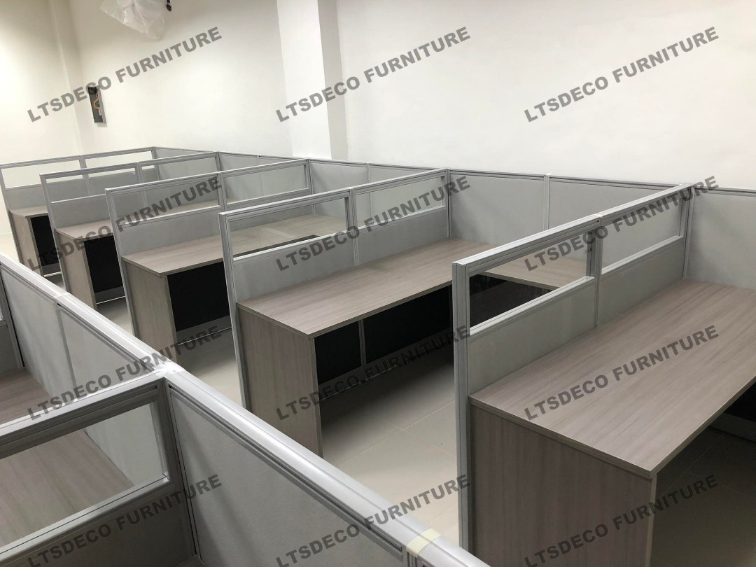 bpo modular table office partition & furniture -customize on Carousell