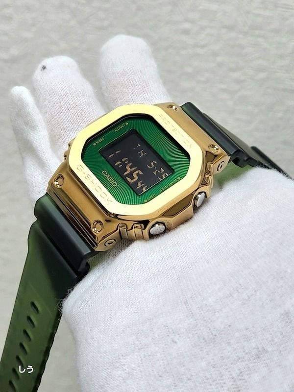 Casio G-Shock GM-5600CL-3D Green Resin Band Alarm Stopwatch Digital Men ...