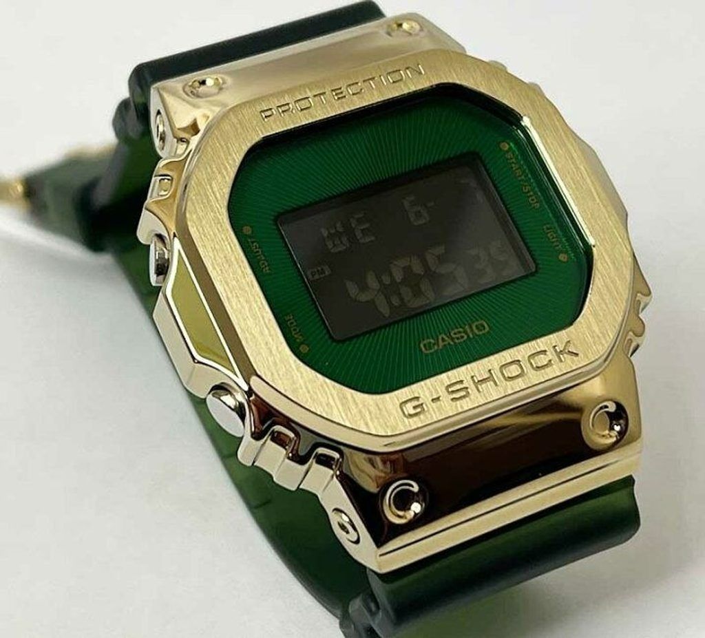 Casio G-Shock GM-5600CL-3D Green Resin Band Alarm Stopwatch Digital Men ...