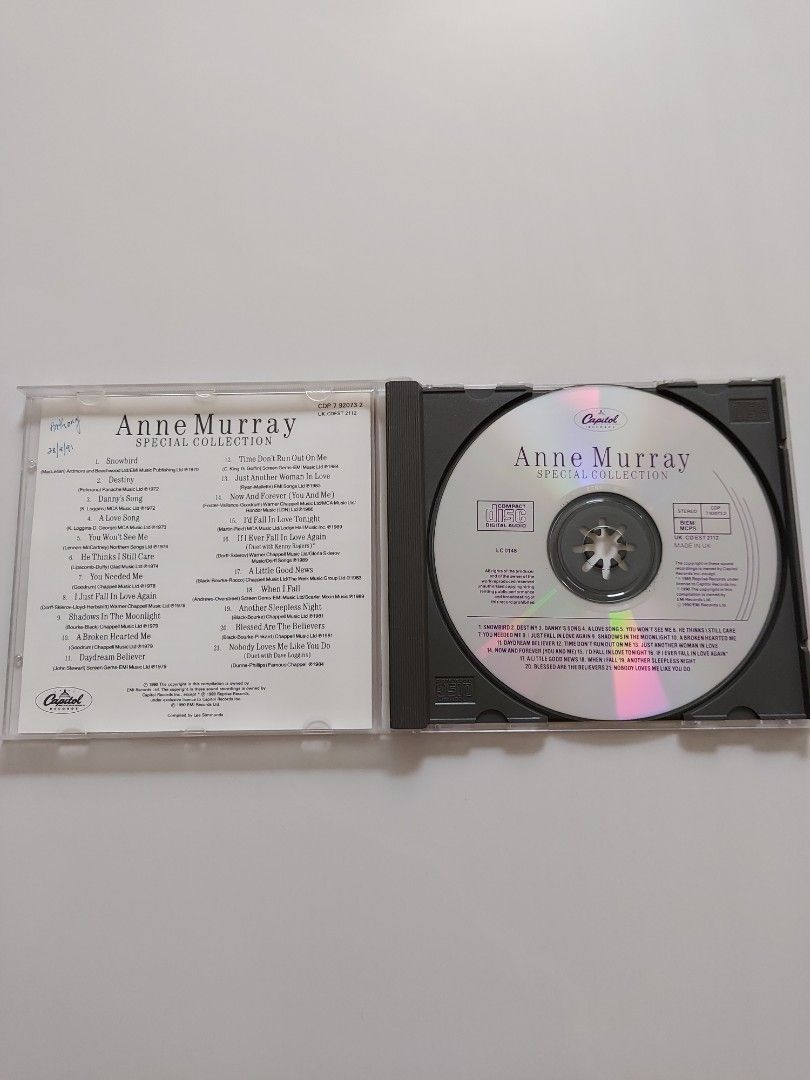 CD Anne Murray - Special Collection, Hobbies & Toys, Music & Media, CDs ...