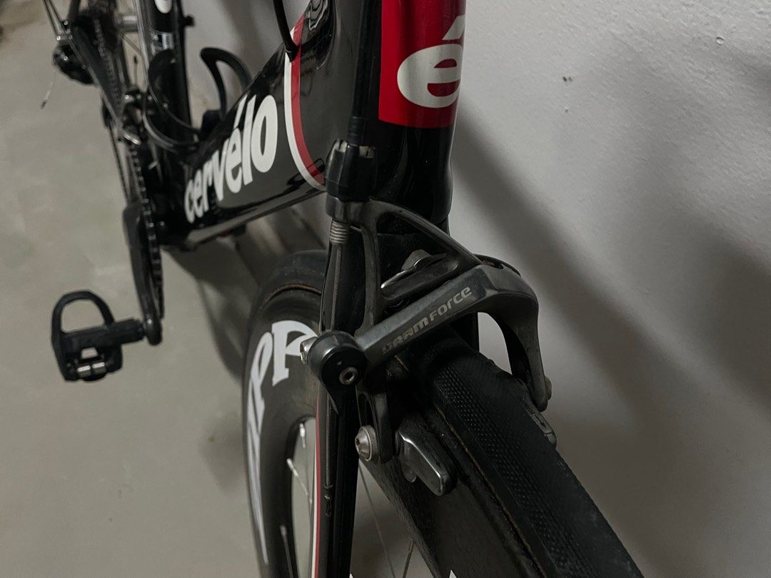 Cervelo P2 carbon time trial tt bike sram red force zipp gxp fizik 3T ...