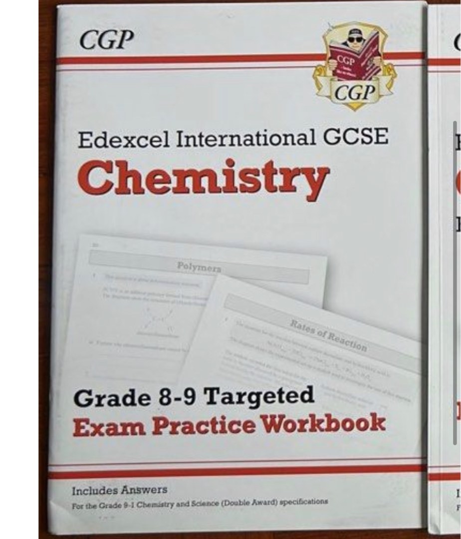 CGP EDEXCEL IGCSE Grade 8-9 Chemistry Exam Practice Workbook, 興趣及遊戲, 書本 & 文具, 教科書 - Carousell