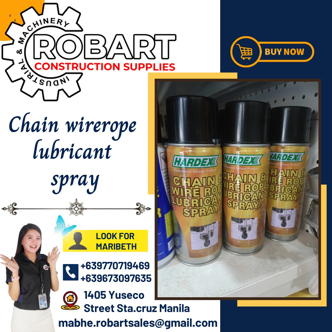 chain & block wire rope lubricant spray, Commercial & Industrial ...