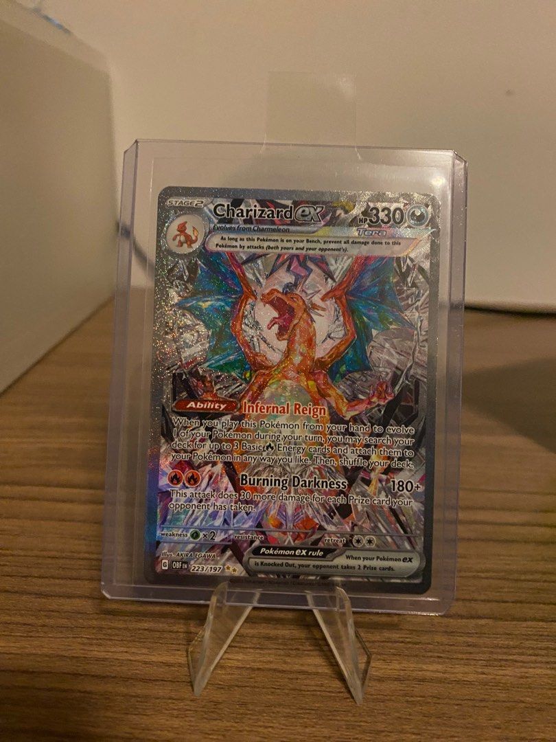 Charizard EX SIR Pokemon Obsidian Flames SV03 223/157, Hobbies & Toys ...