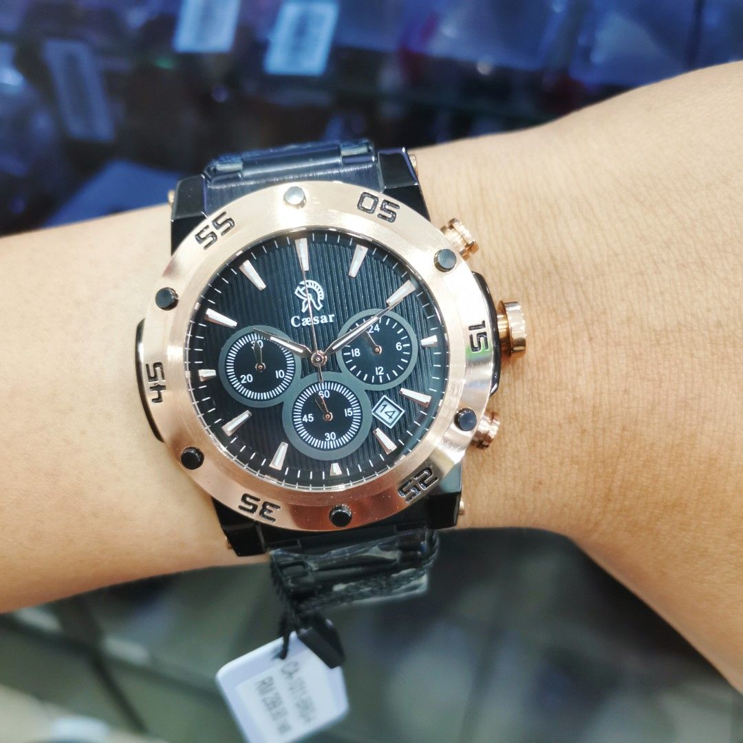 Chronograph Men Watch Caesar, Men's Fashion, Watches & Accessories ...
