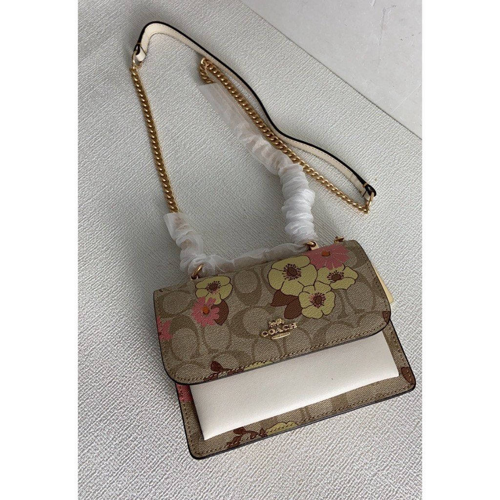 Coach Klare Crossbody in Signature Canvas with Floral Embroidery (CH256 ...
