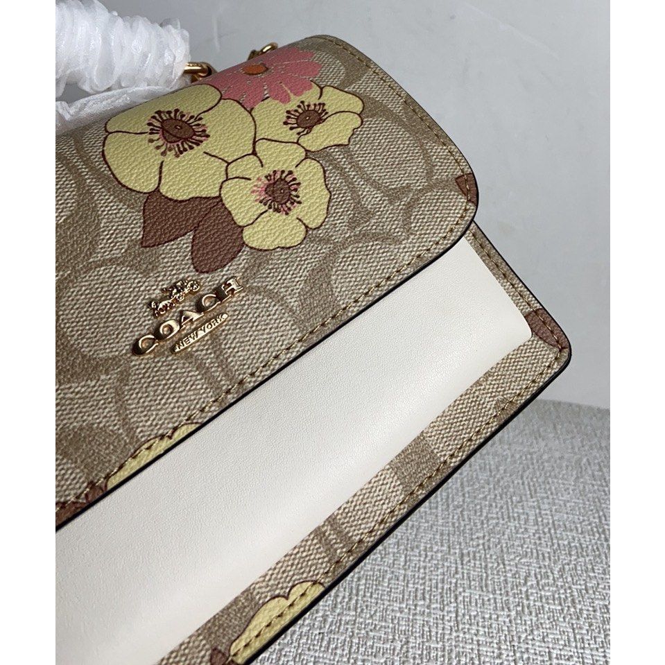 Coach Klare Crossbody in Signature Canvas with Floral Embroidery (CH256 ...
