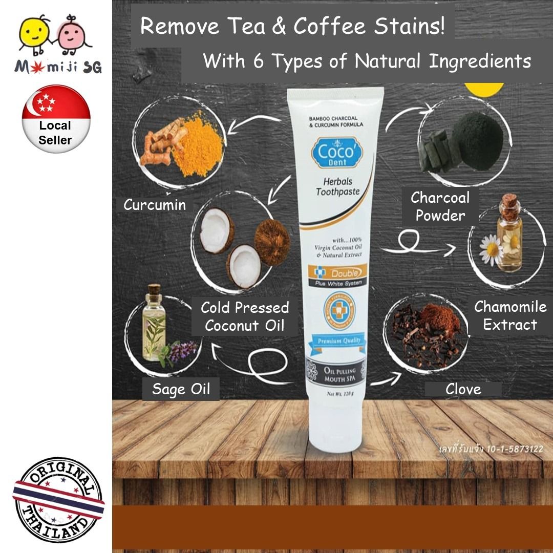 Coco' Dent Herbals Toothpaste (120g) Oil Pulling Mouth Spa, Beauty ...