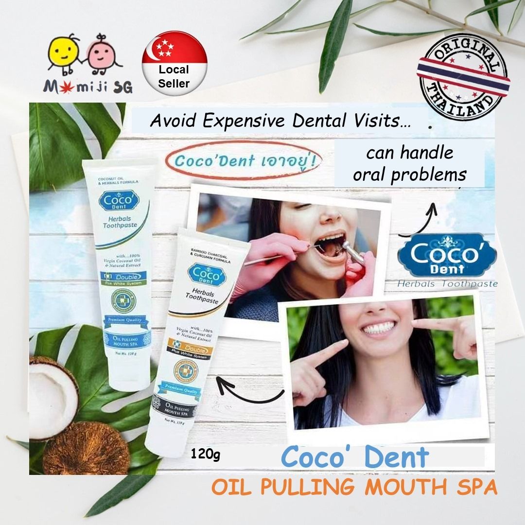 Coco' Dent Herbals Toothpaste (120g) Oil Pulling Mouth Spa, Beauty ...