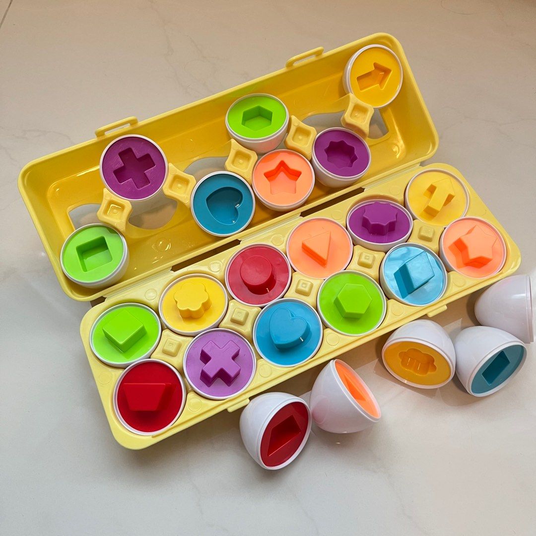 Color Matching Egg Set - Toddler Toys - Educational Color & Shape ...