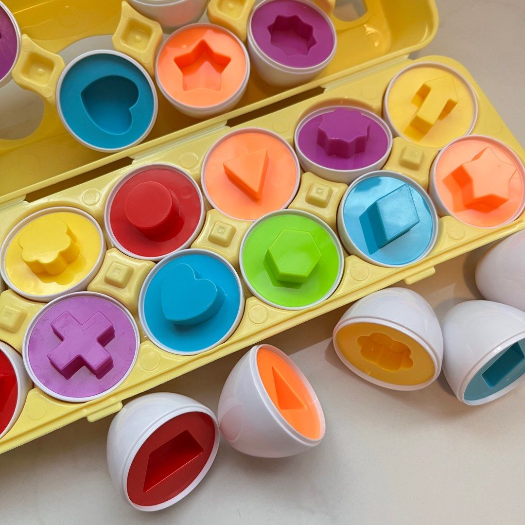 Color Matching Egg Set - Toddler Toys - Educational Color & Shape ...