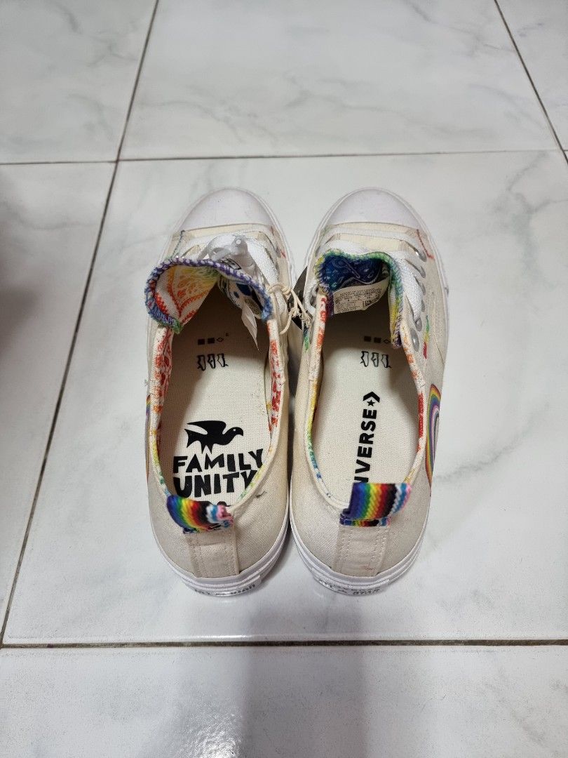 Converse Women Chuck Taylor All Star Lift Ox Platform Pride Unity Shoes ...