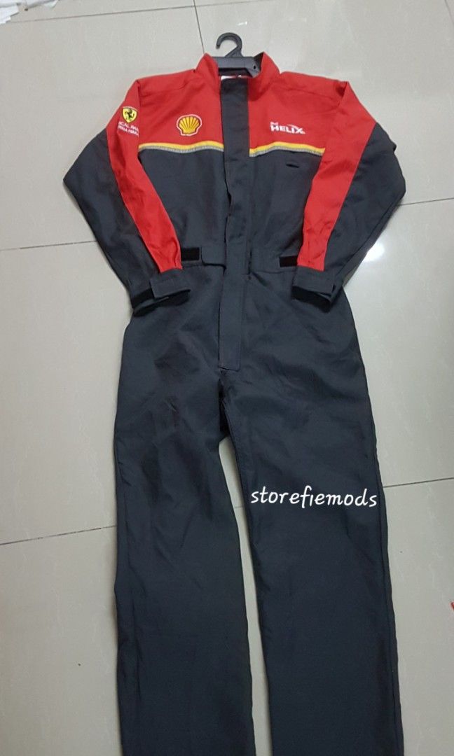 Coverall full shell ferrari original, Men's Fashion, Activewear on ...