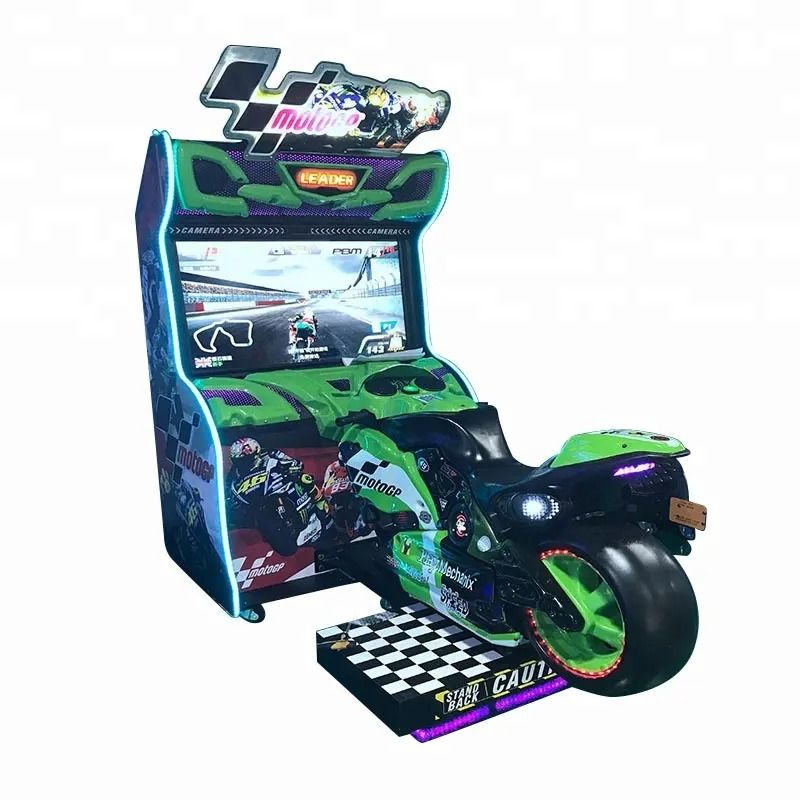 Crazy arcade motorcycle bike game coin operated moto GP simulator ...