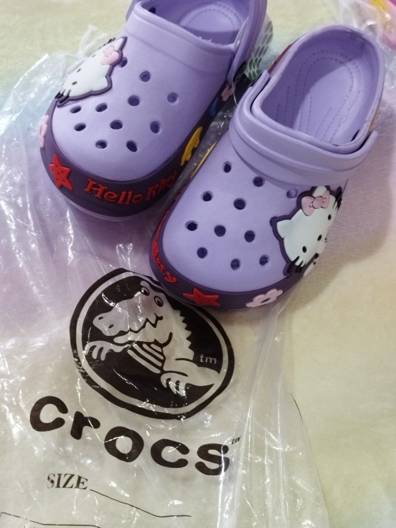Crocs hello kitty clogs, Babies & Kids, Babies & Kids Fashion on Carousell